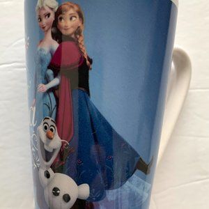 Dining | Disney Frozen Coffee Mug12 Oz Tapered Elsa Anna On Side Blue ...